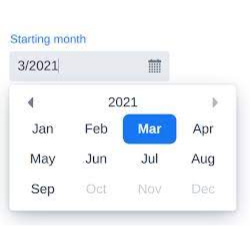 HTML Month Picker - Overview (O11) | OutSystems